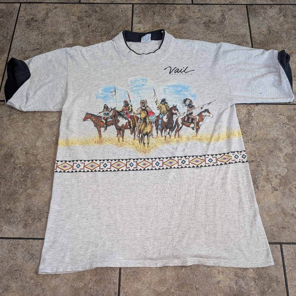 Indian Eagle Wrap Around Vintage 1991 Vail Men's Larg… - Gem